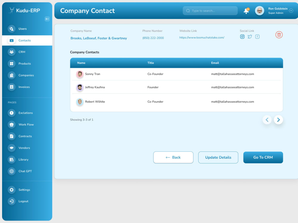 A professional and great user-friendly ERP and CRM system web based ...