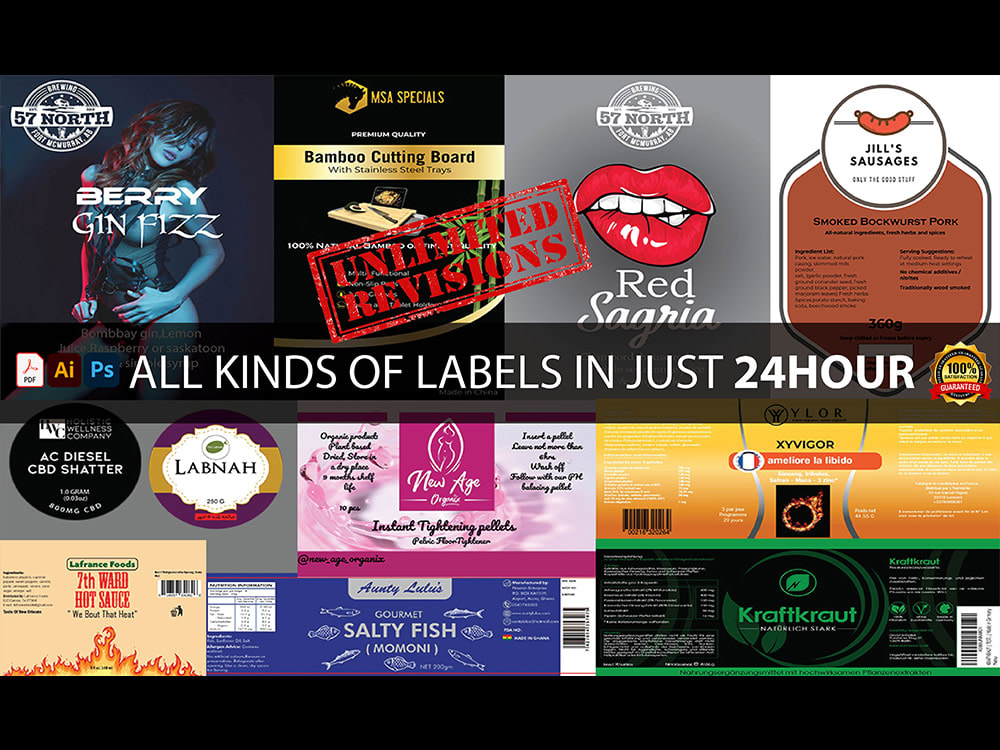 All types of product packaging, label and sticker design | Upwork