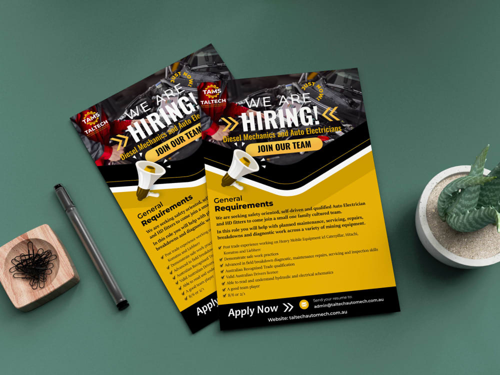 An eye-catching flyer, brochure, or menu design [24 Hours] | Upwork