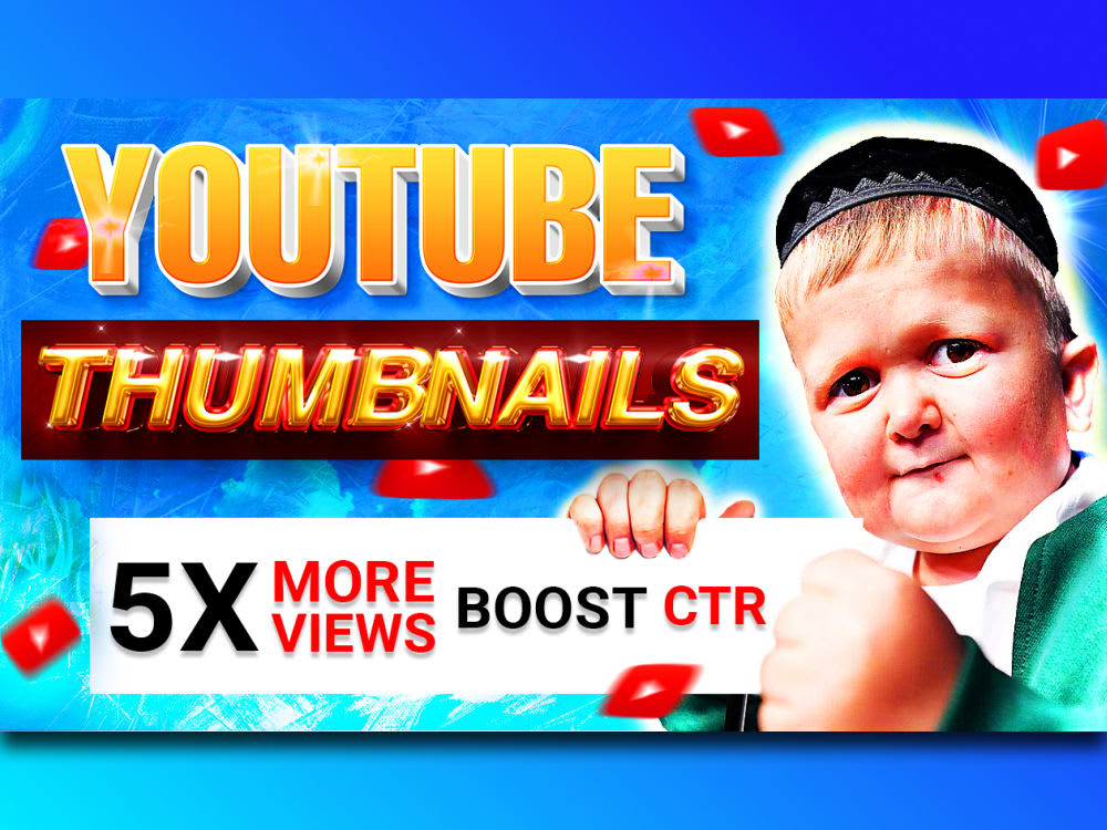 A catchy youtube thumbnail and attractive thumbnail design | Upwork