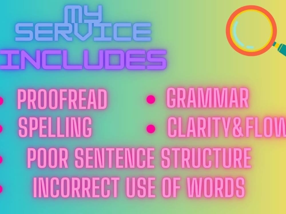 A proofreader and editor for Articles, Journals, Books and Thesis | Upwork