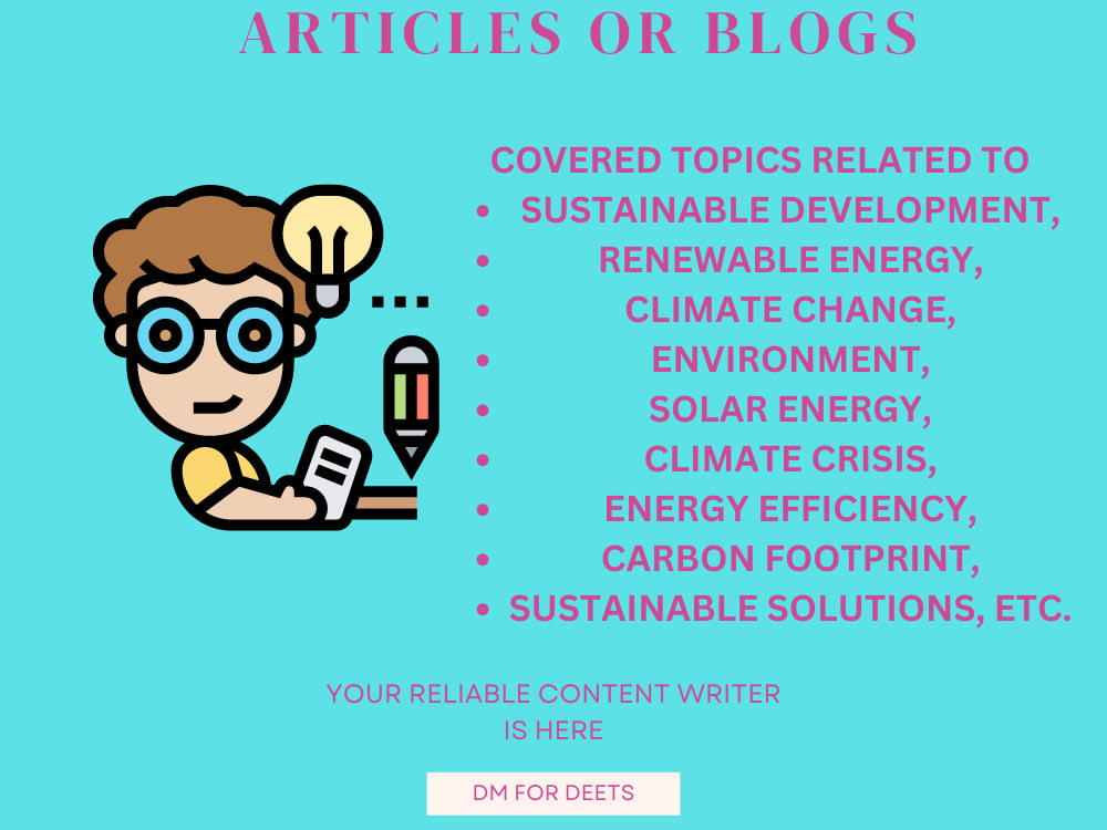 High-quality writing on renewable energy, climate change and ...