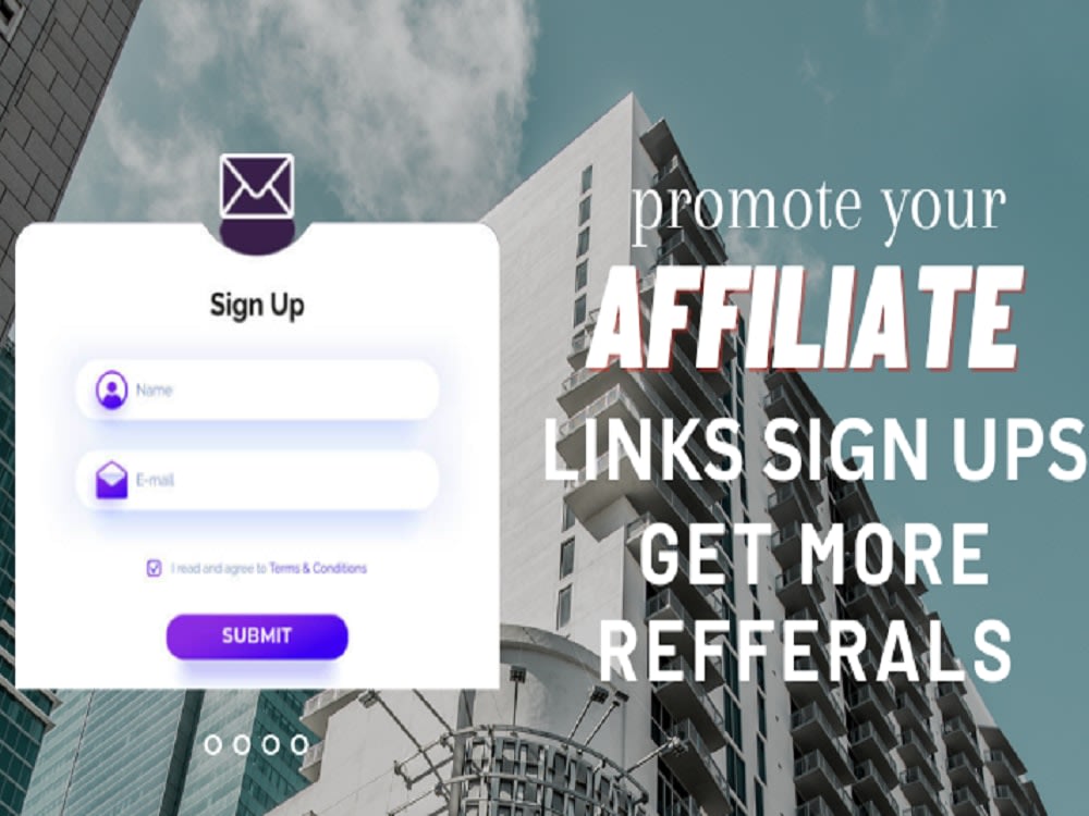 Affiliate link sign up affiliate referral link promotion and sign up ...