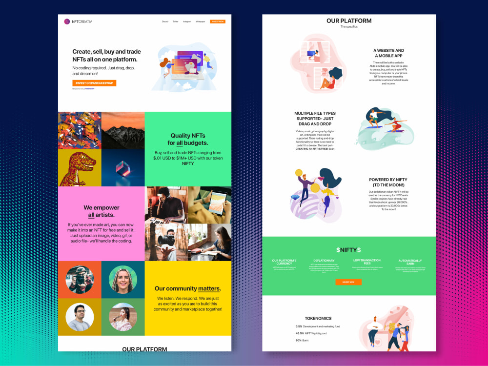 A website or mobile app design for your product or business (Figma ...