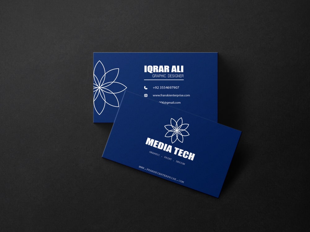 An outstanding modern unique business card for your business or ...