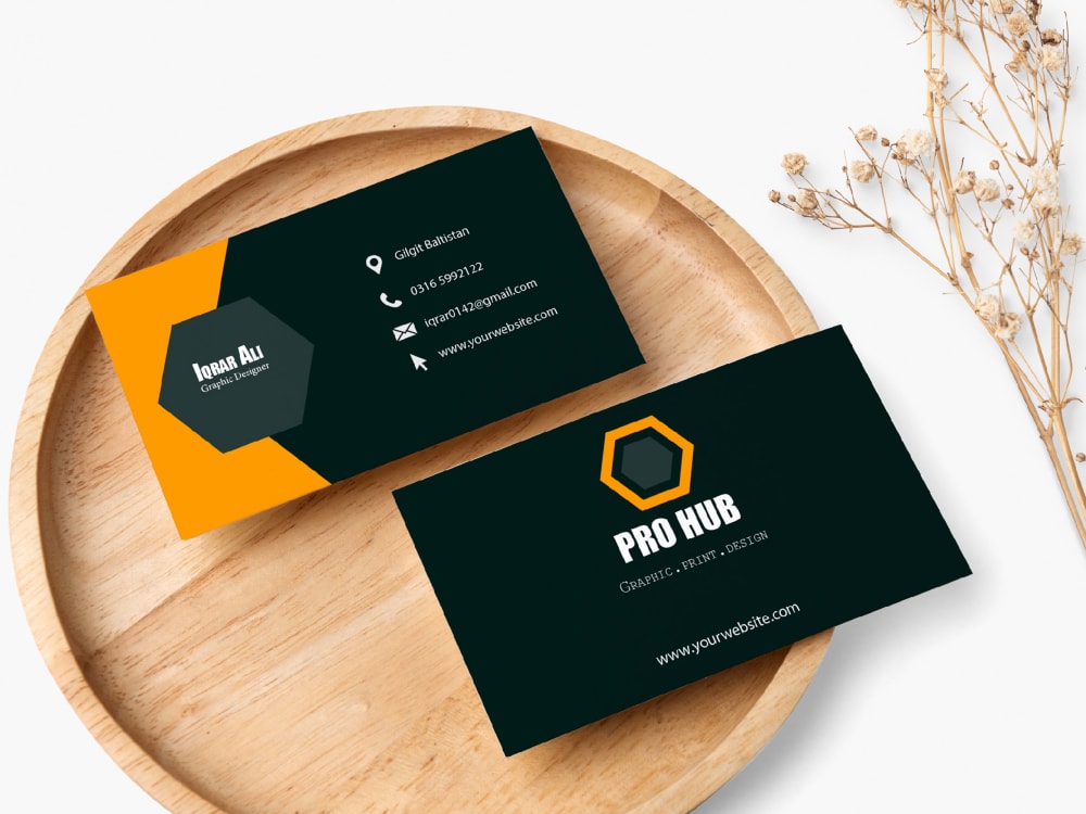 An outstanding modern unique business card for your business or ...