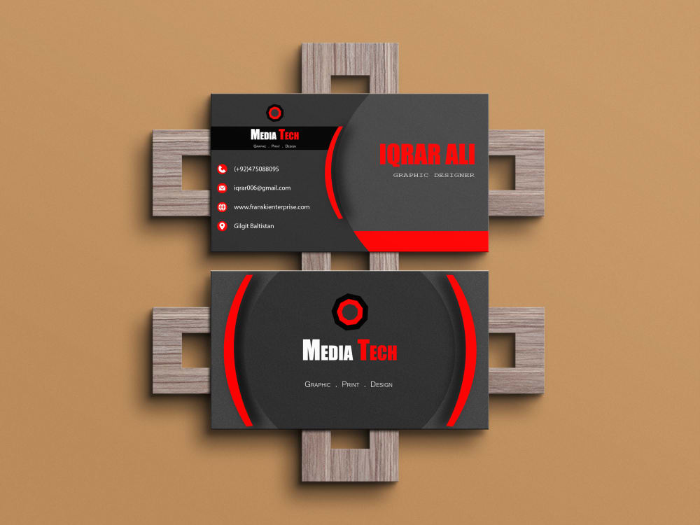 An outstanding modern unique business card for your business or ...