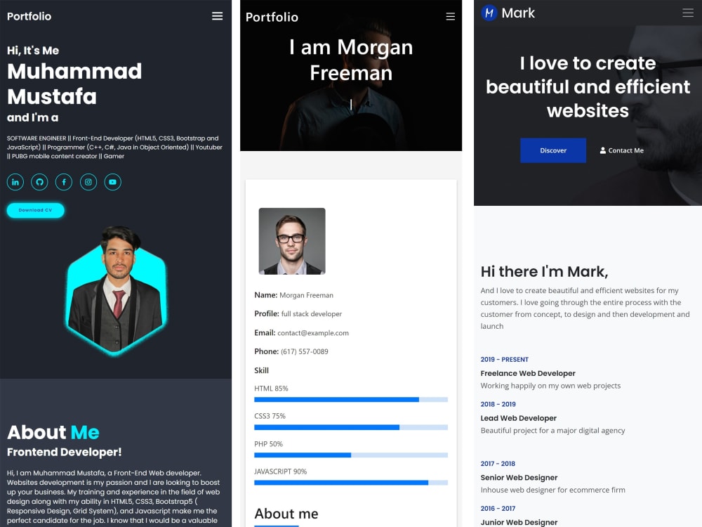 A fully responsive professional portfolio static website for your ...