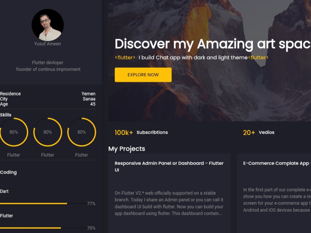 A mobile app with a beautiful UI. | Upwork