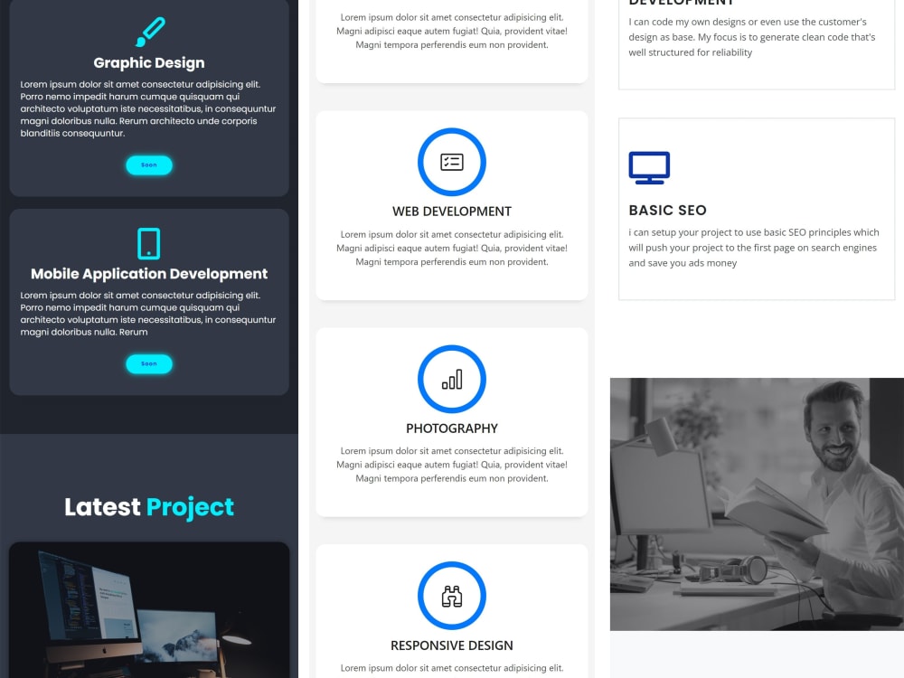 A fully responsive professional portfolio static website for your ...