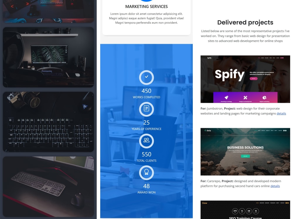 A fully responsive professional portfolio static website for your ...