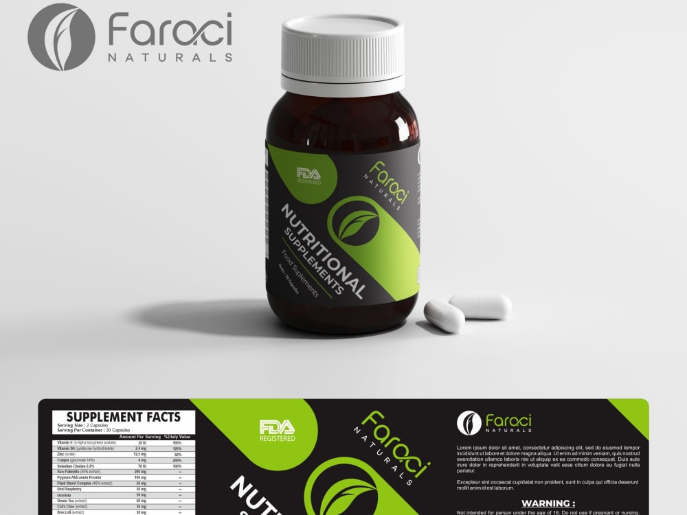 Supplement label design Premium looking Packaging / Label Design. | Upwork