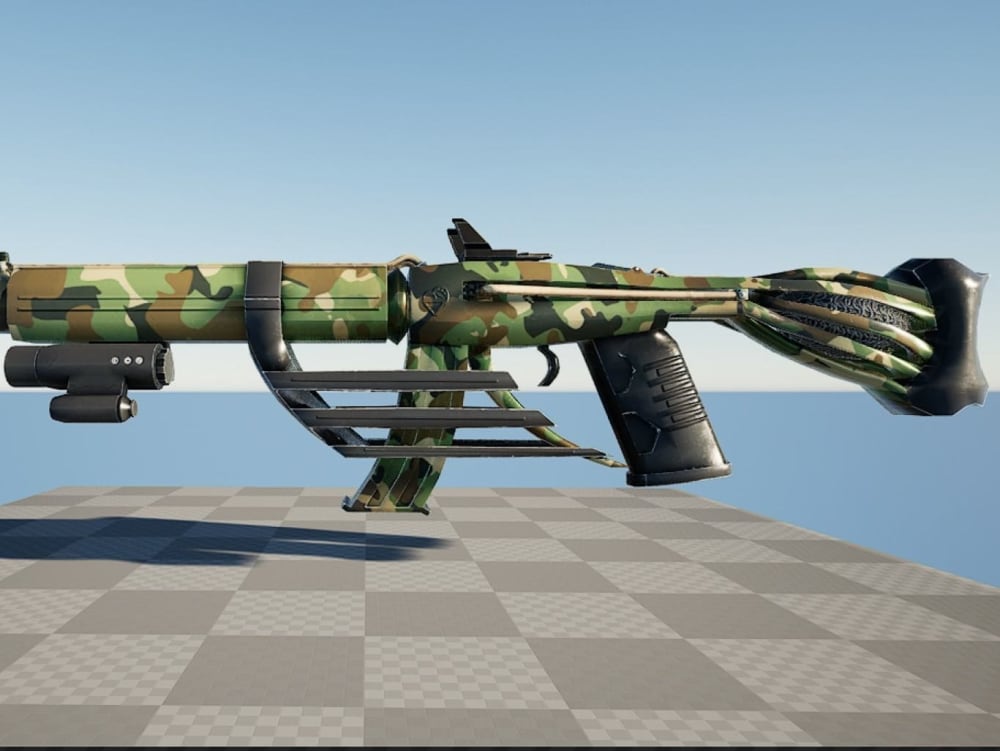 I will model a 3d weapon or gun for your game or animation | Upwork