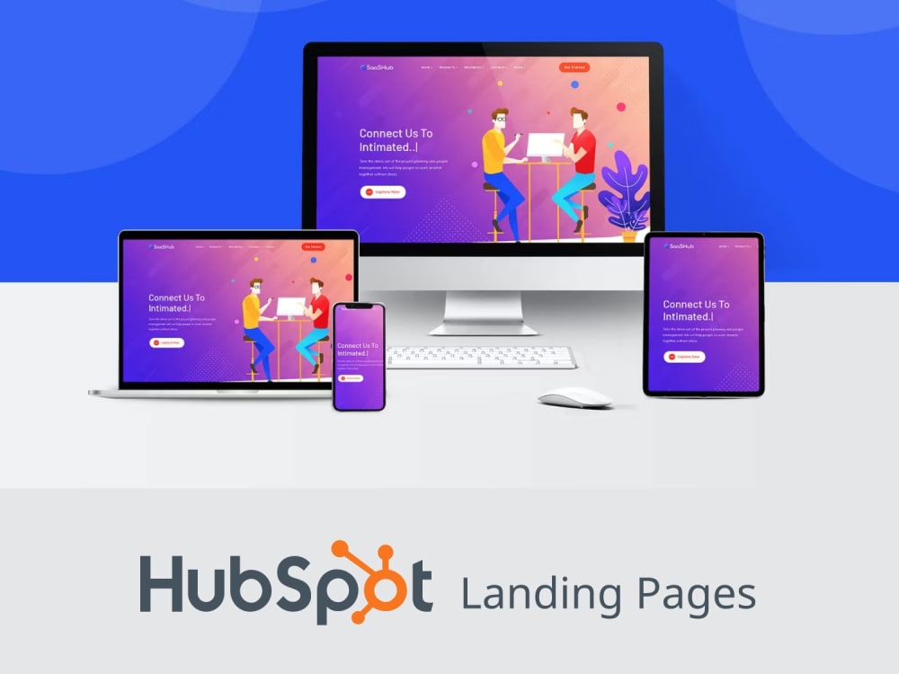 A responsive landing page design on Hubspot | Upwork