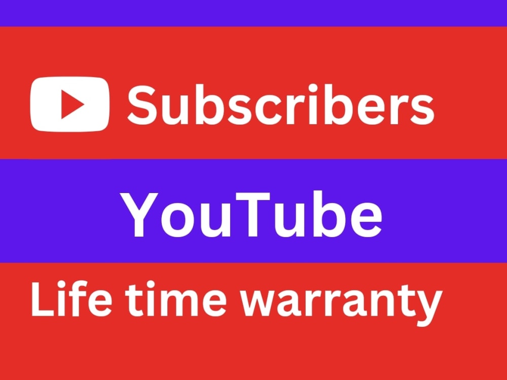 Non -drop subscribers for your YouTube channel | Upwork