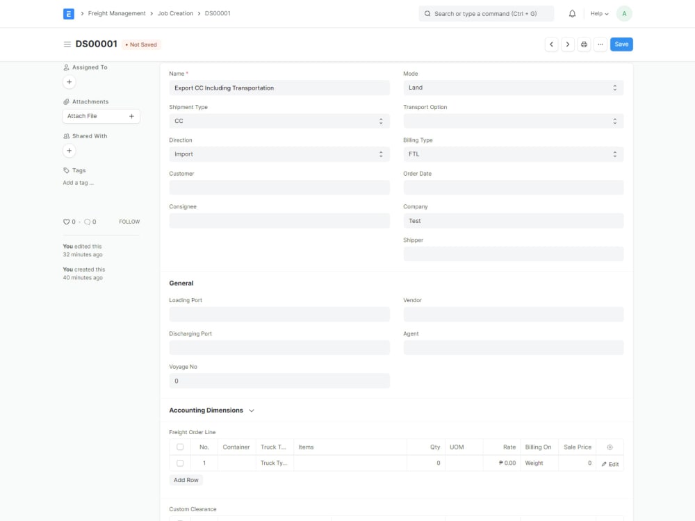 Extend Freight Management Of Erpnext Upwork