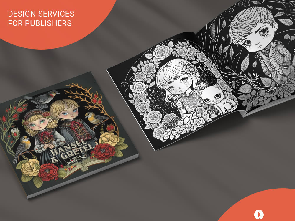 Coloring book cover design for Amazon KDP | Upwork