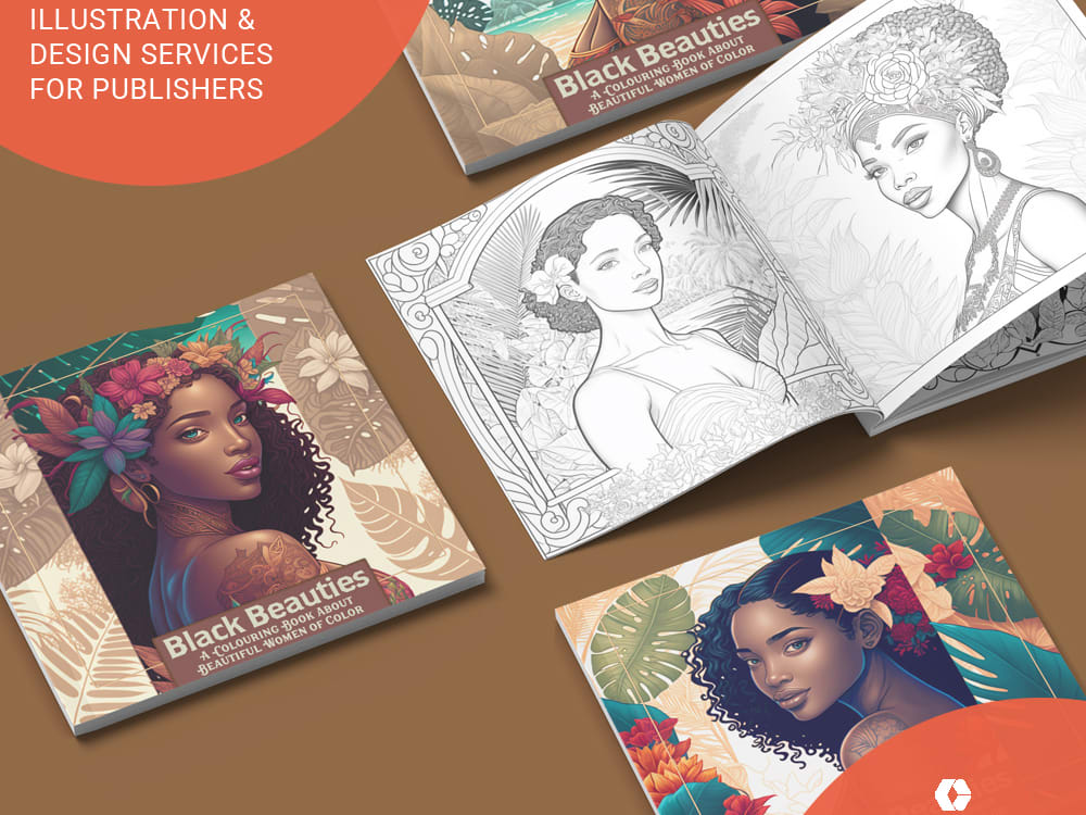 Coloring book cover design for Amazon KDP | Upwork