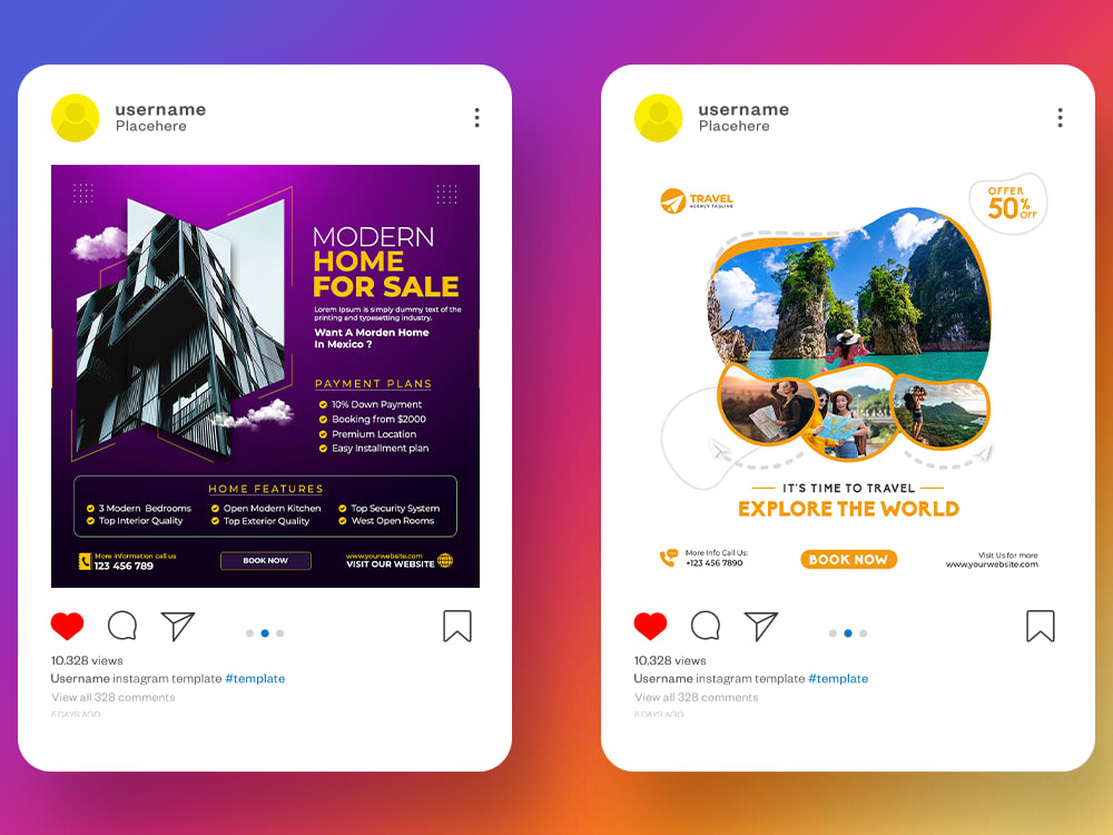 Social media posts graphics for Facebook, Instagram & LinkedIn | Upwork