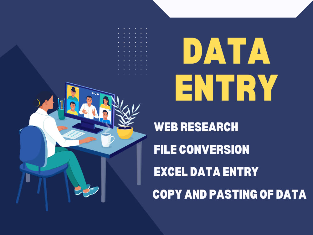 Virtual assistant for data entry, data mining, web research, copy paste | Upwork