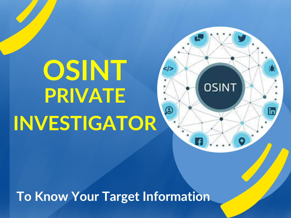 Be OSINT private investigator open source intelligence and background ...