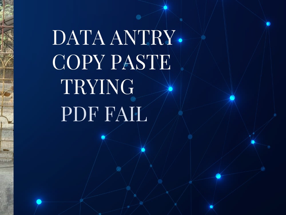 I am very good experts in data entry copy paste typing pdf file editing ...