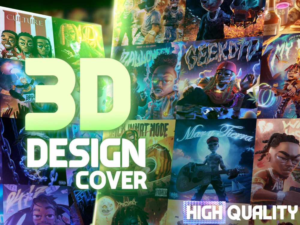 Amazing 3d album cover art | Upwork