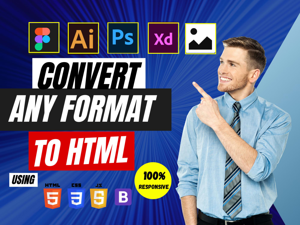 Convert Figma to html css responsive psd to html pixel perfect | Upwork