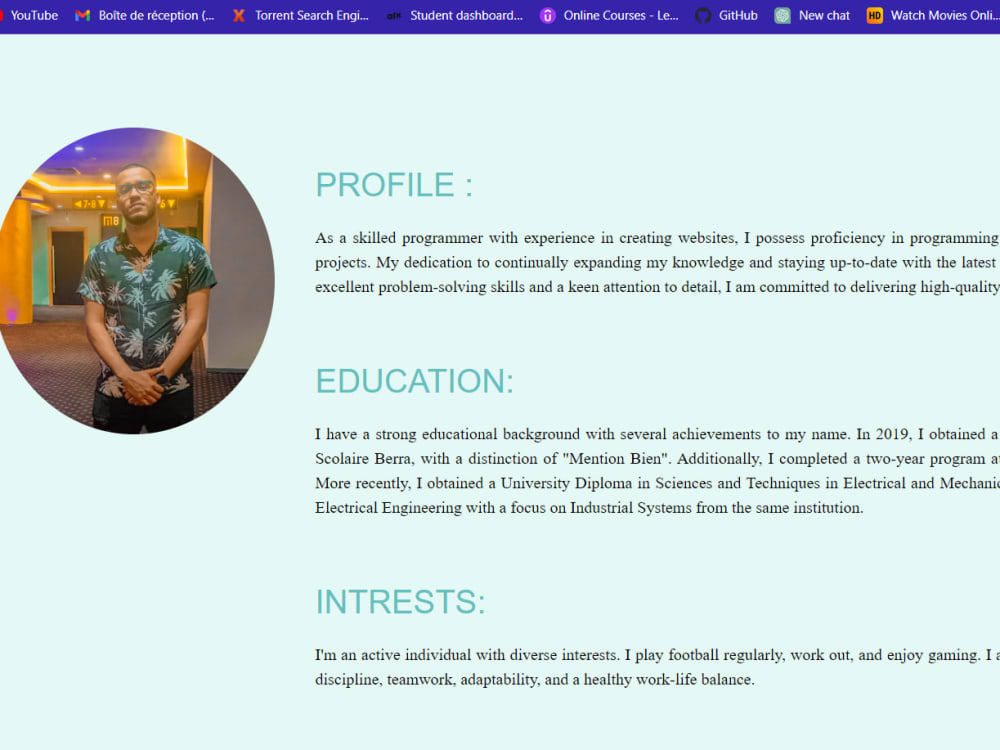 An elegant, classy, good looking, and professional portfolio website | Upwork