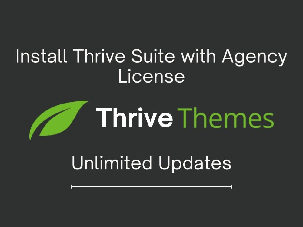 Full Thrive Suite installation with genuine license | Thrive Architect | Upwork