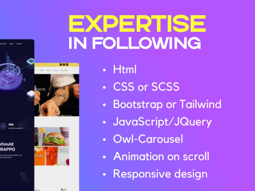 A custom HTML responsive website | Upwork