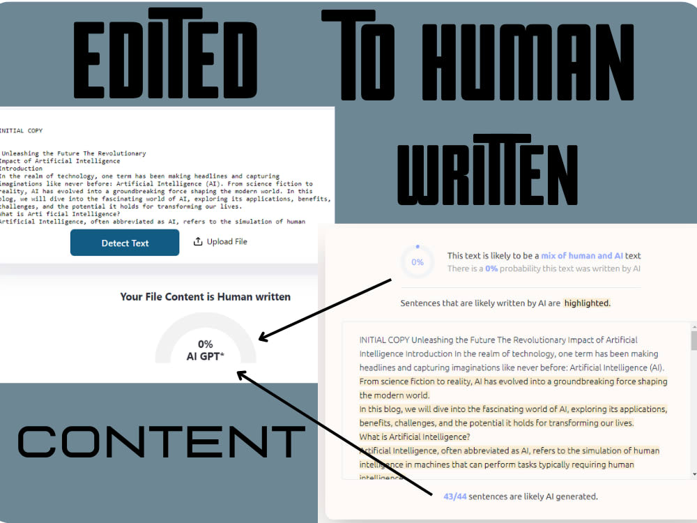 Perfect Edited Ai Content With a Human Touch Proofreading | Upwork