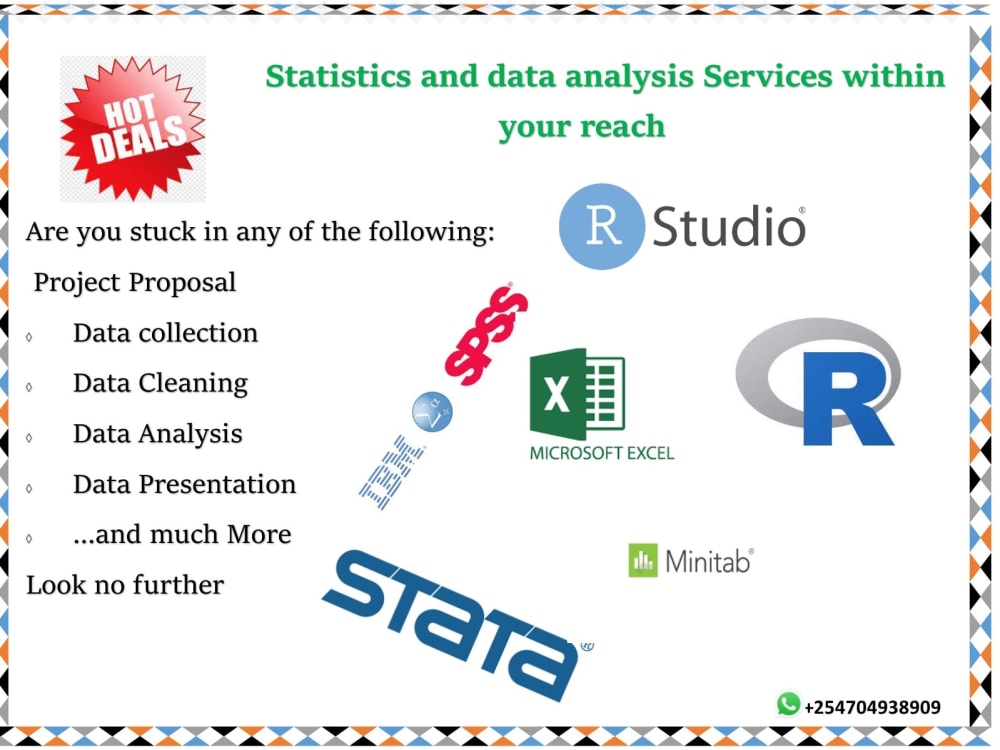SPSS, Excel, Python,R, Visualization, data analysis and report writing | Upwork