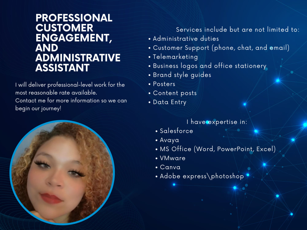 Top rate customer service and administrative help from a professional ...
