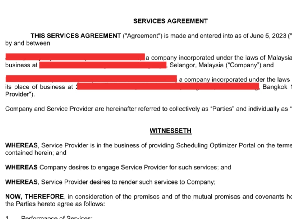 A Legal document Draft/Review | Upwork