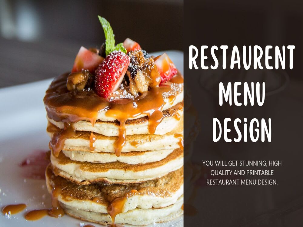 A fantastic and high-quality restaurant menu design | Upwork