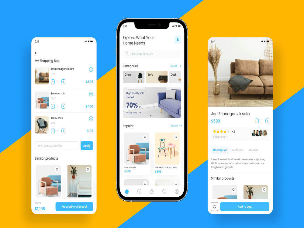 Mobile app ui / app ui design / mobile ui ux designer in Figma | Upwork