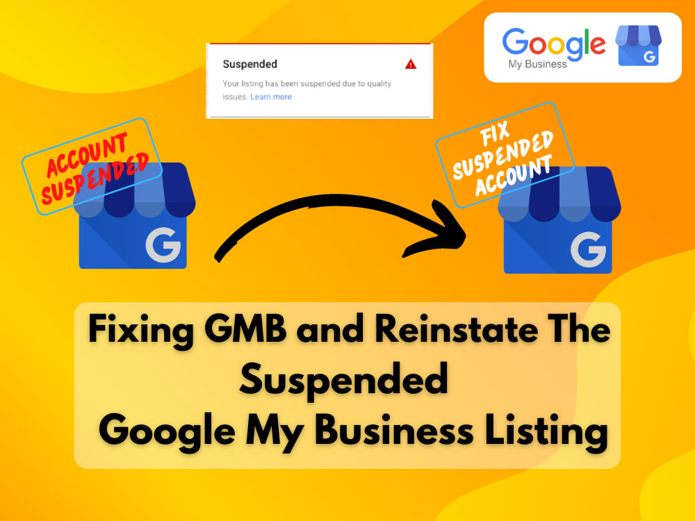 Fixing Reinstate Suspended GMB listing | Upwork
