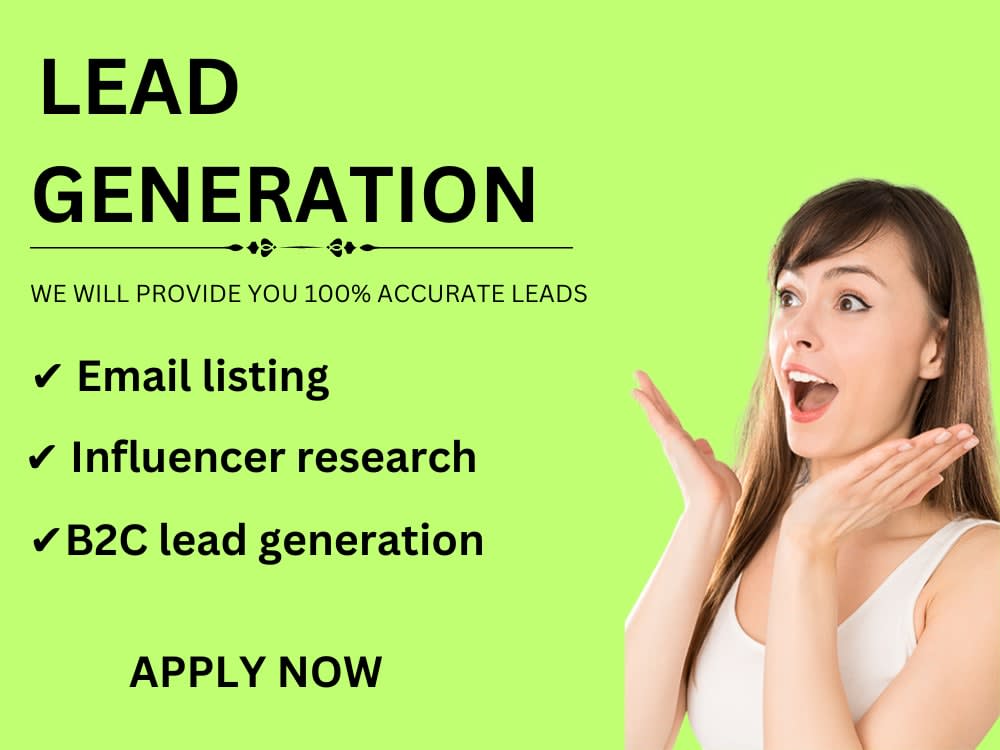 Lead generation and Data entry | Upwork