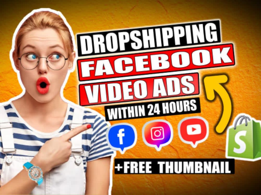 Create A Dropshipping Facebook And Tiktok Video Ad With High Conversion