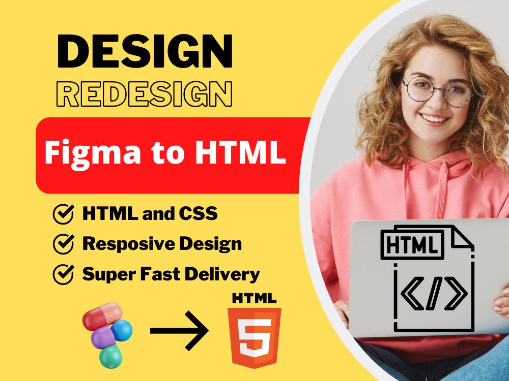 Figma to html responsive website design and development | Upwork