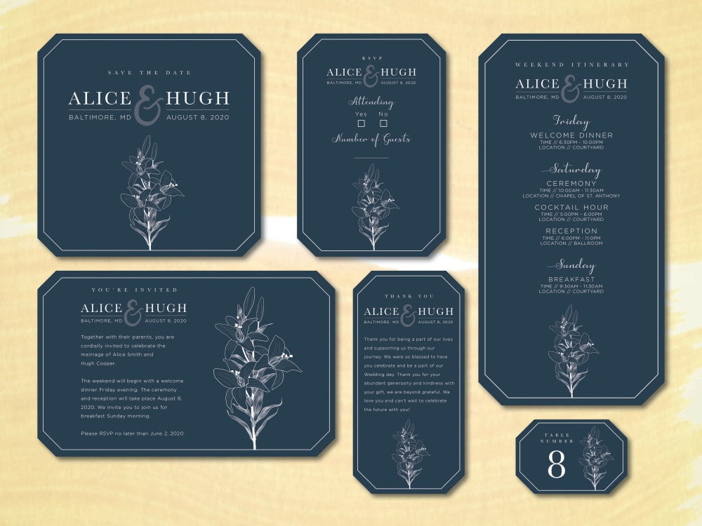 Beautiful, high-quality stationery and signage for your wedding. | Upwork