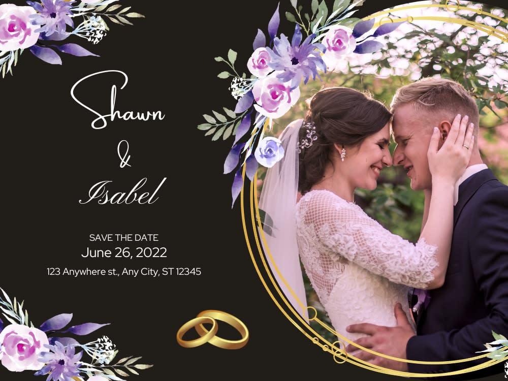 Personalized wedding, Birthday, Invitation, with Your Photos and ...