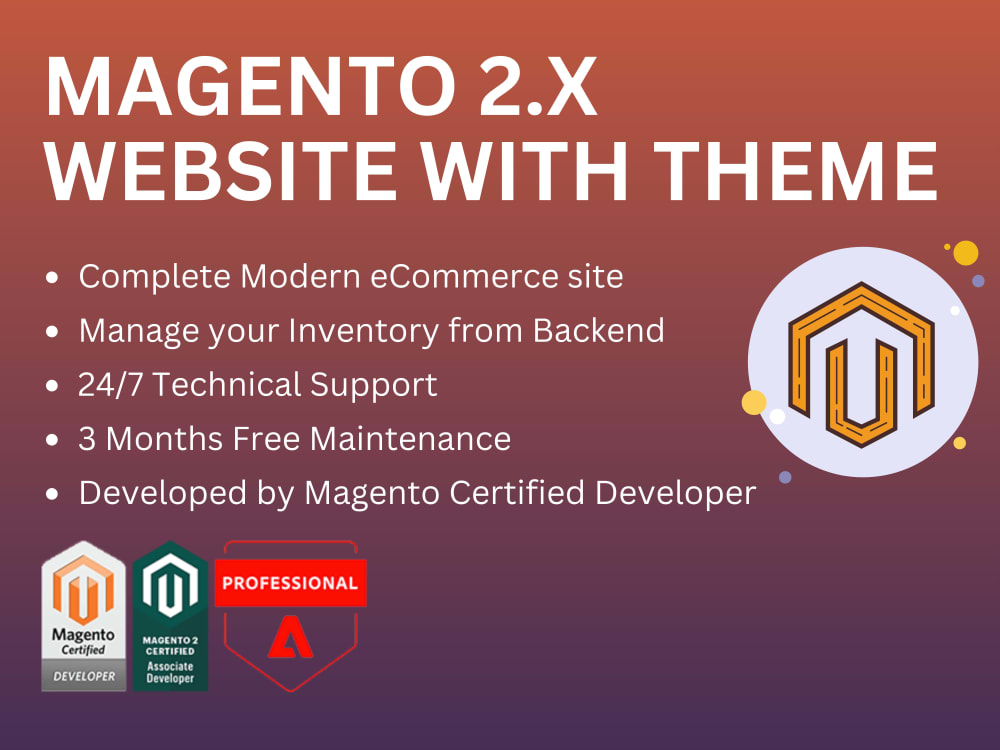 Magento 2.x site with theme | Upwork