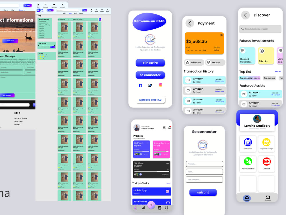 A design of user interfaces Ui, Ux for your projects | Upwork