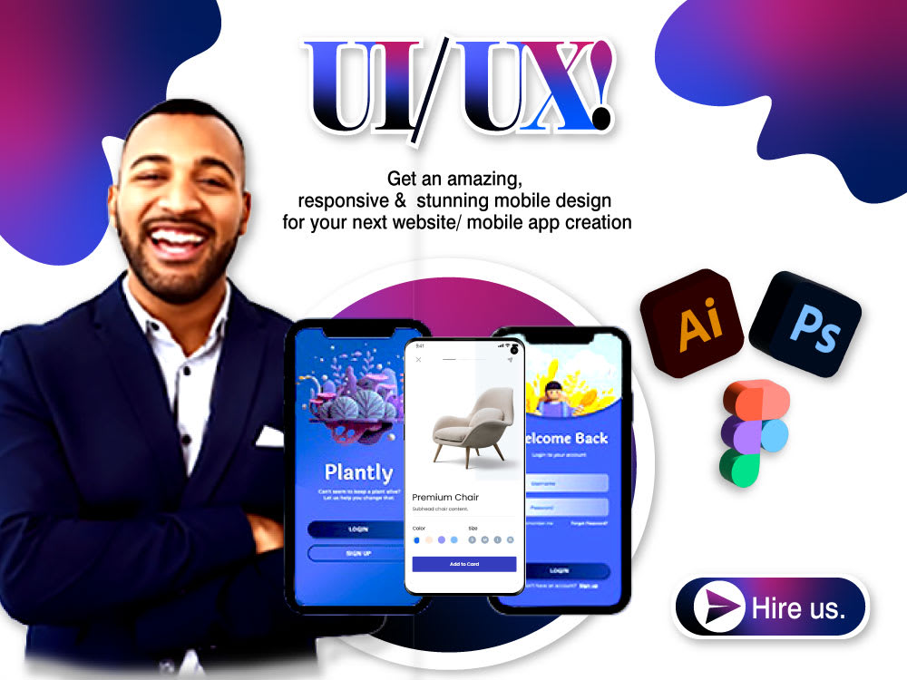 A modern responsive website /web /App /landing page UI UX design in ...