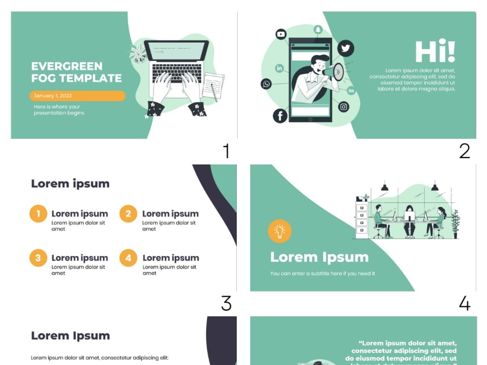 Evergreen Powerpoint Template for presentations | Upwork