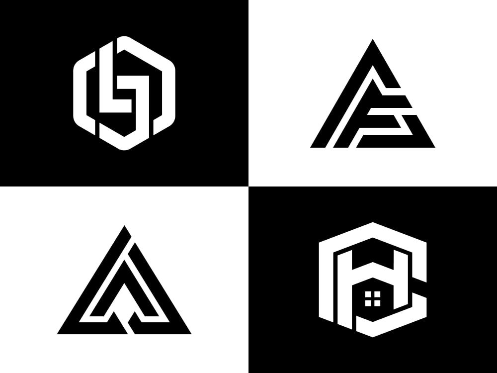 Custom initial letters logo design in 24 hours | Upwork