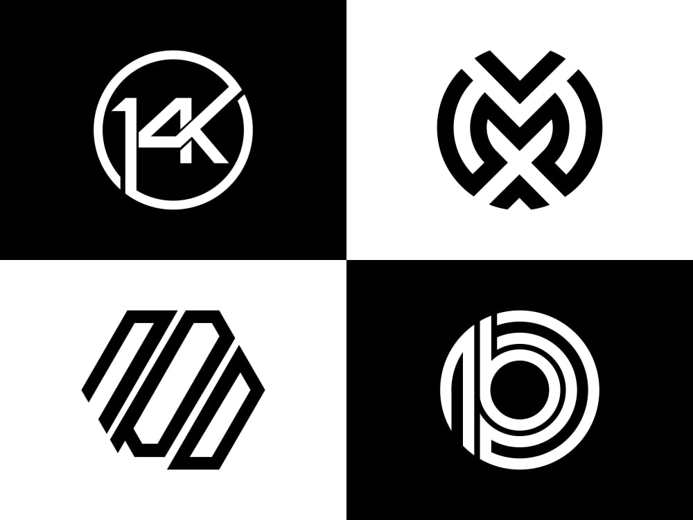 Custom initial letters logo design in 24 hours | Upwork