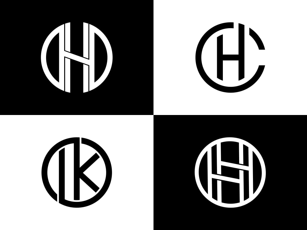 Custom initial letters logo design in 24 hours | Upwork